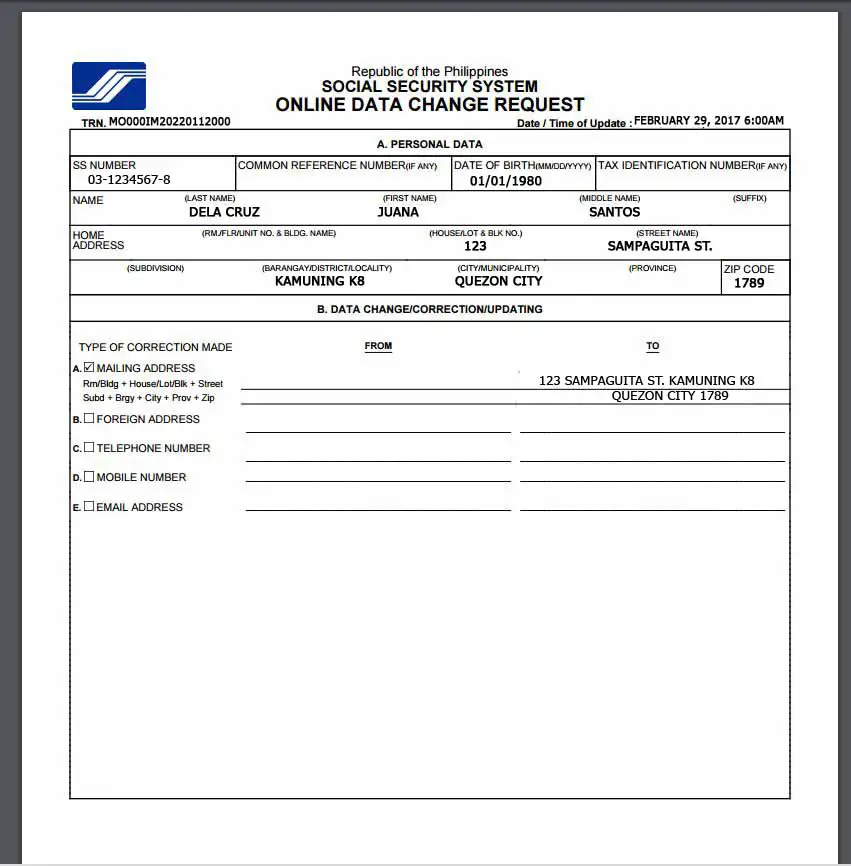 How To Update My SSS Contact Information Online SSS Inquiries