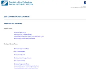 How to Download SSS Forms Online - SSS Inquiries