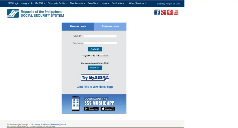 How to Get SSS Static Information from SSS Website - SSS Inquiries
