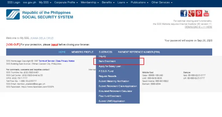 How to Enroll my Bank Account in My.SSS - SSS Inquiries