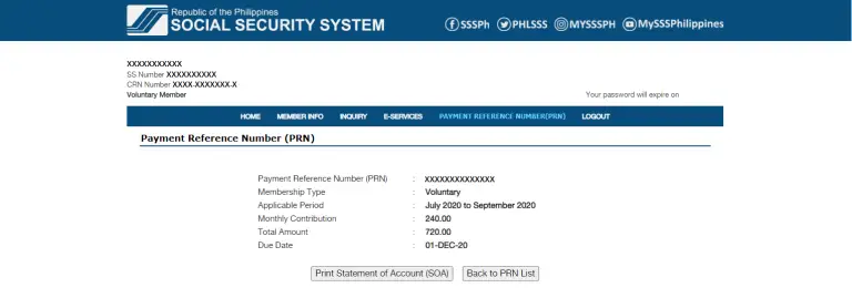 SSS Contributions Payment Deadline for 3rd Quarter 2020 - SSS Inquiries