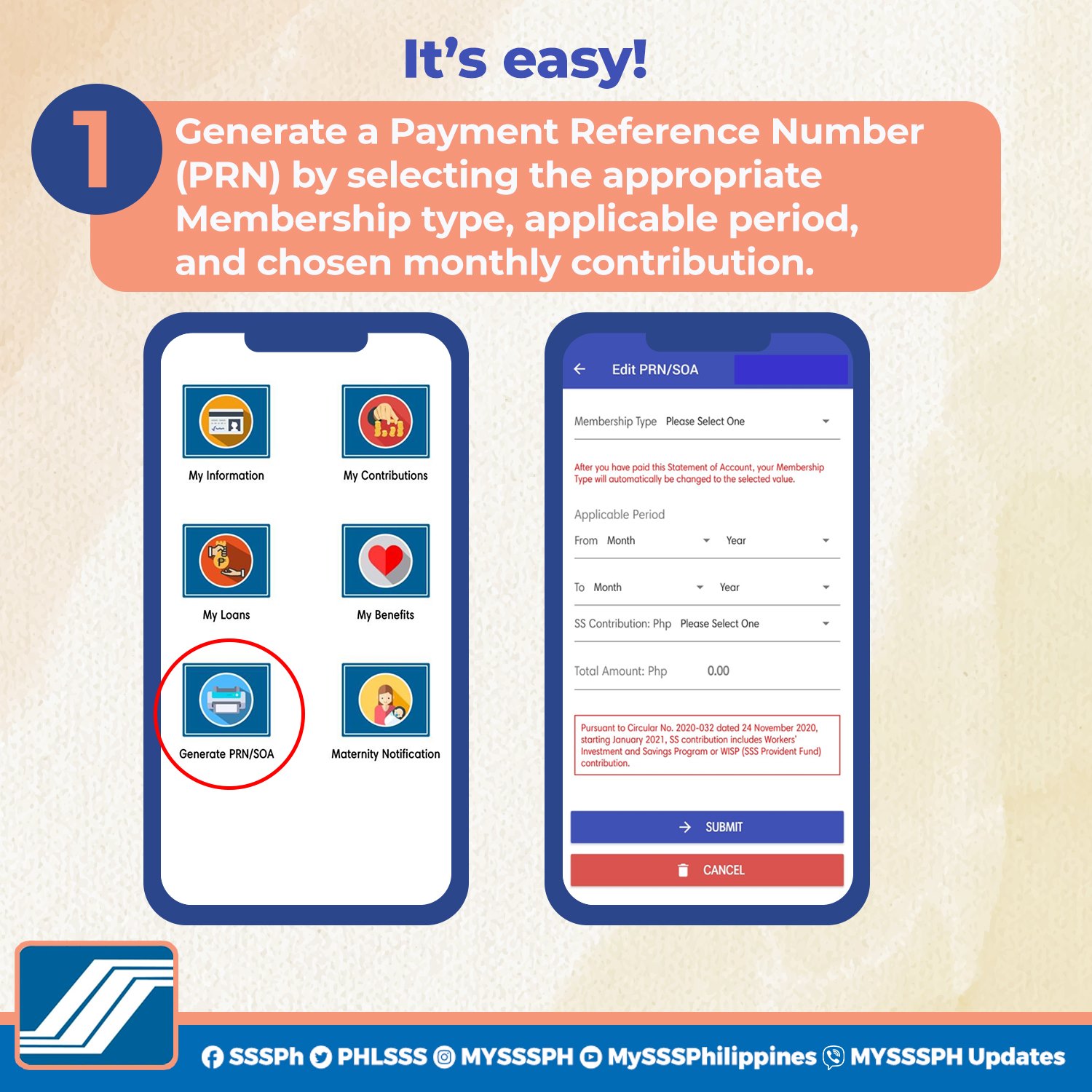 SSS Mobile App Tutorial: Get your SSS PRN and Pay via BPI - SSS Inquiries
