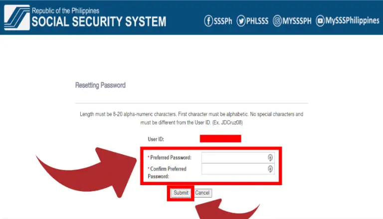 How to Self-Reset My.SSS Account Password - SSS Inquiries