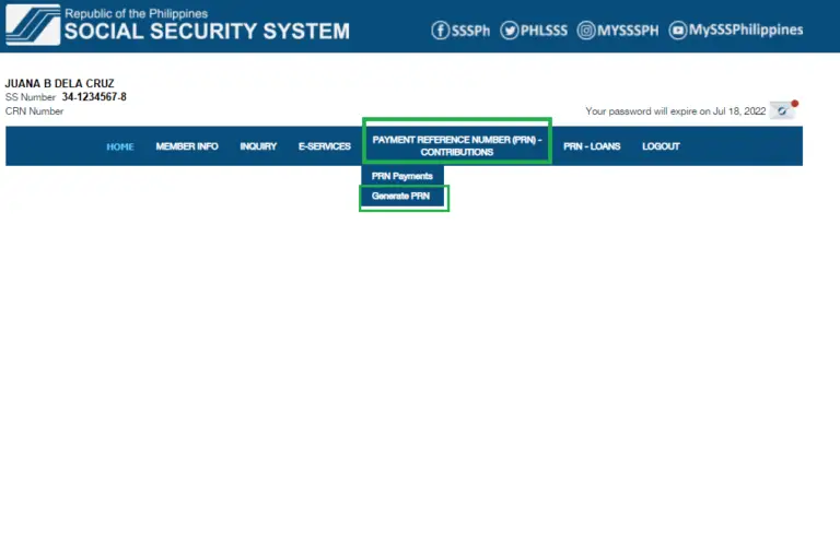 How to Get your SSS Payment Reference Number (PRN) for Contributions ...