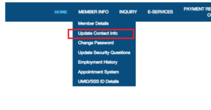 Updating of SSS Contact information online is back and is now more ...