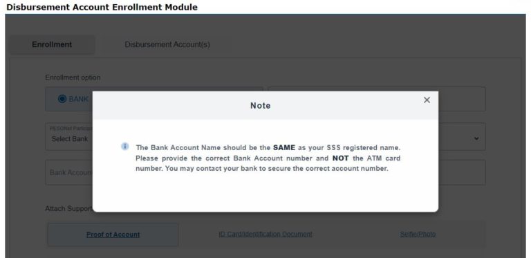 How to Comply with Disbursement Account Enrollment Module for SSS Loan ...
