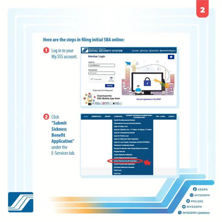 How to Submit Online Sickness Benefit Application thru My.SSS Account ...