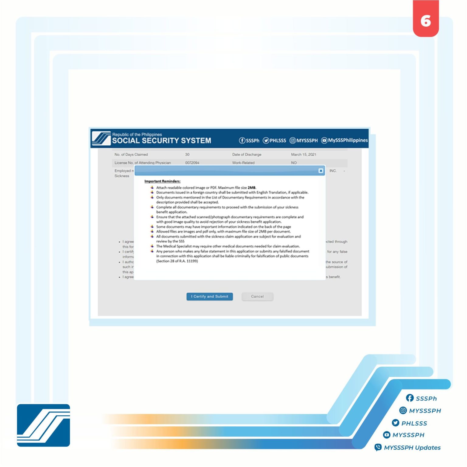 How to Submit Online Sickness Benefit Application thru My.SSS Account ...