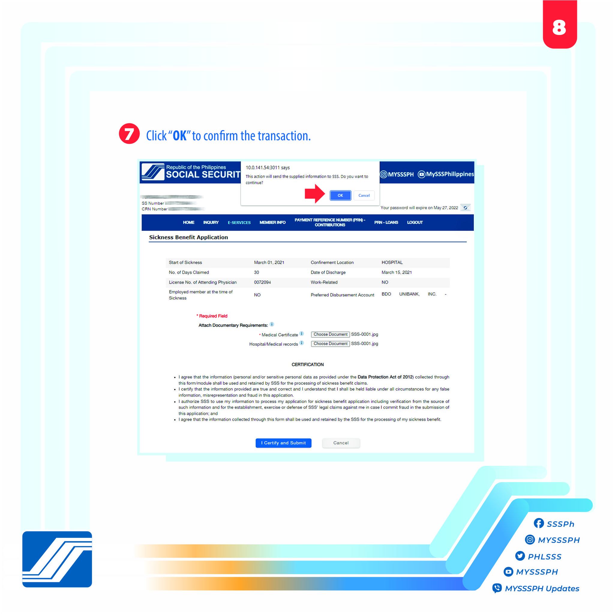How to Submit Online Sickness Benefit Application thru My.SSS Account ...
