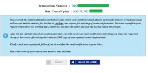 Updating of SSS Contact information online is back and is now more ...