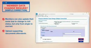 How to submit a Member Data Change Request (Simple Correction) - SSS ...