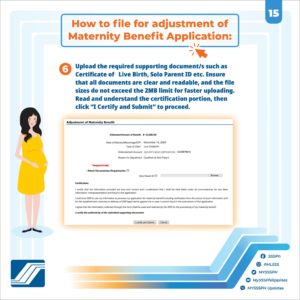 How to File for SSS Maternity Benefit (MAT2) in SSS Website for female ...