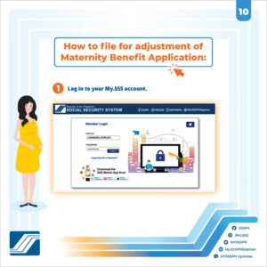 How to File for Adjustment of SSS Maternity Benefit for female Self ...