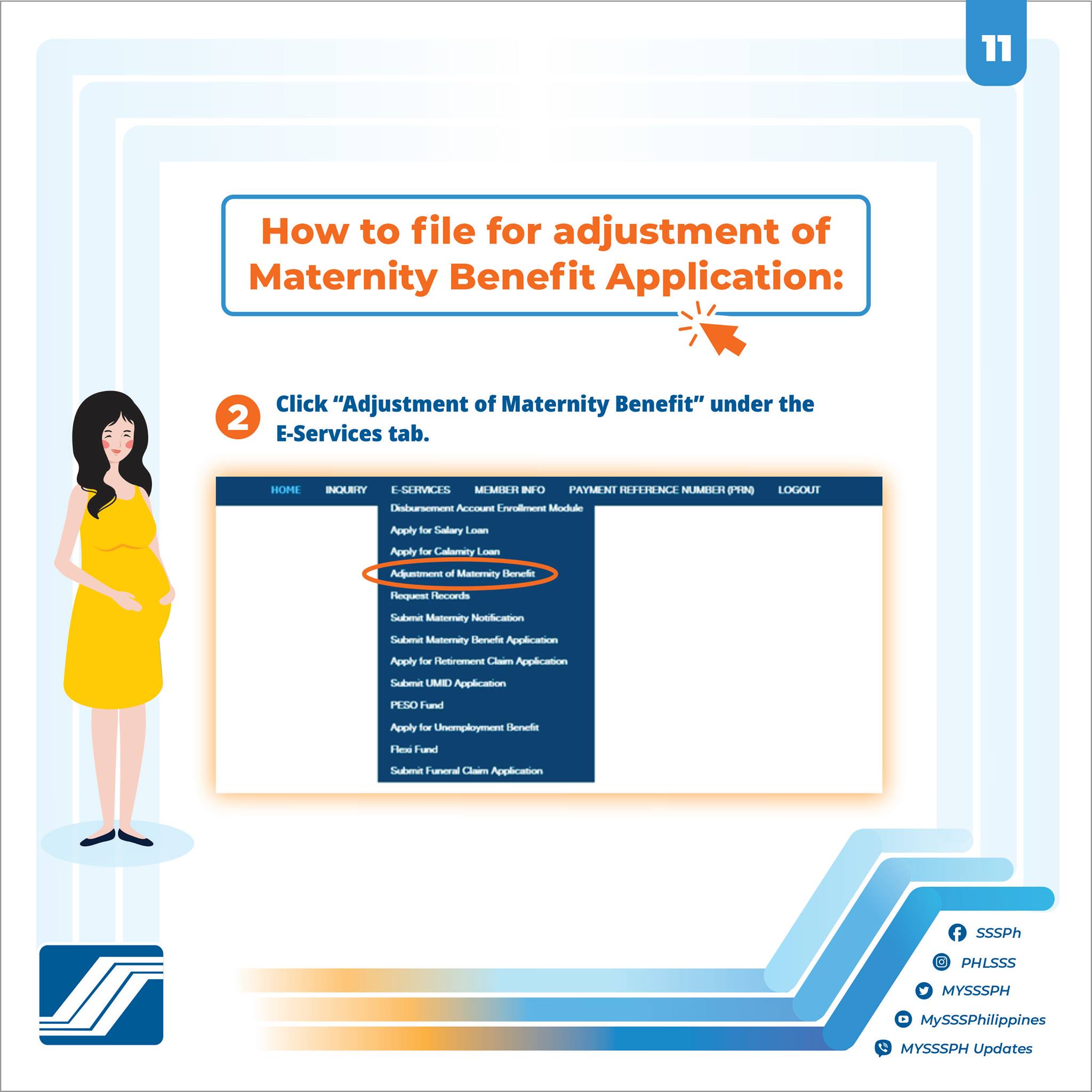 How to File for SSS Maternity Benefit (MAT2) in SSS Website for female ...