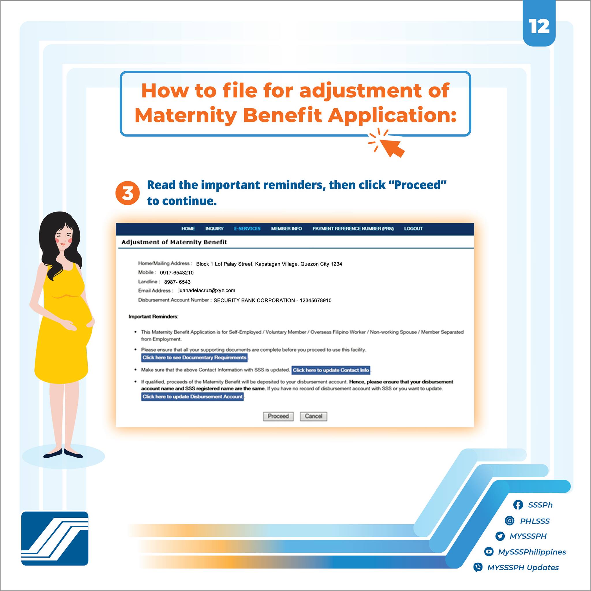 How to File for Adjustment of SSS Maternity Benefit for female Self ...