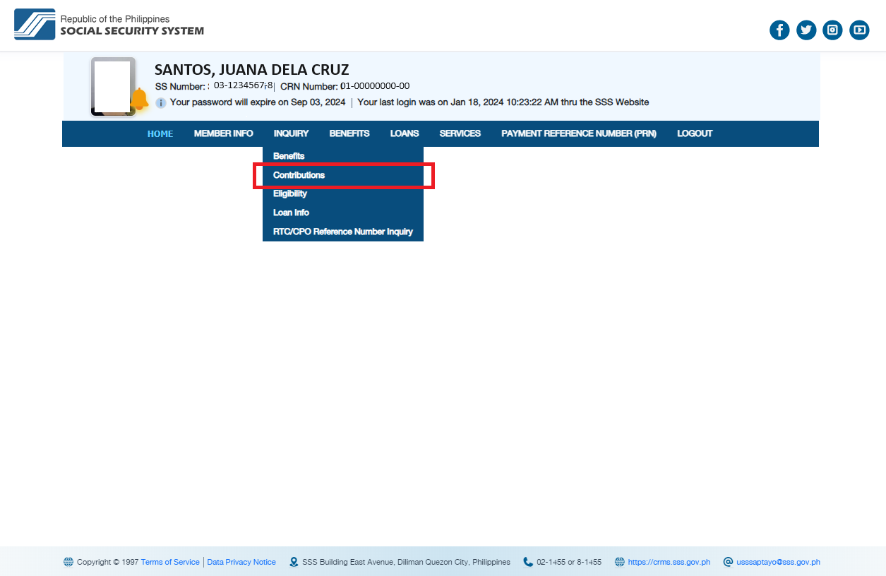 How to Print your SSS Contributions from SSS Website -2024 - SSS Inquiries