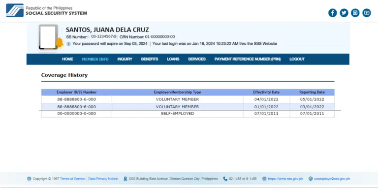 How to Print your SSS Employment History on SSS Website - 2024 - SSS ...